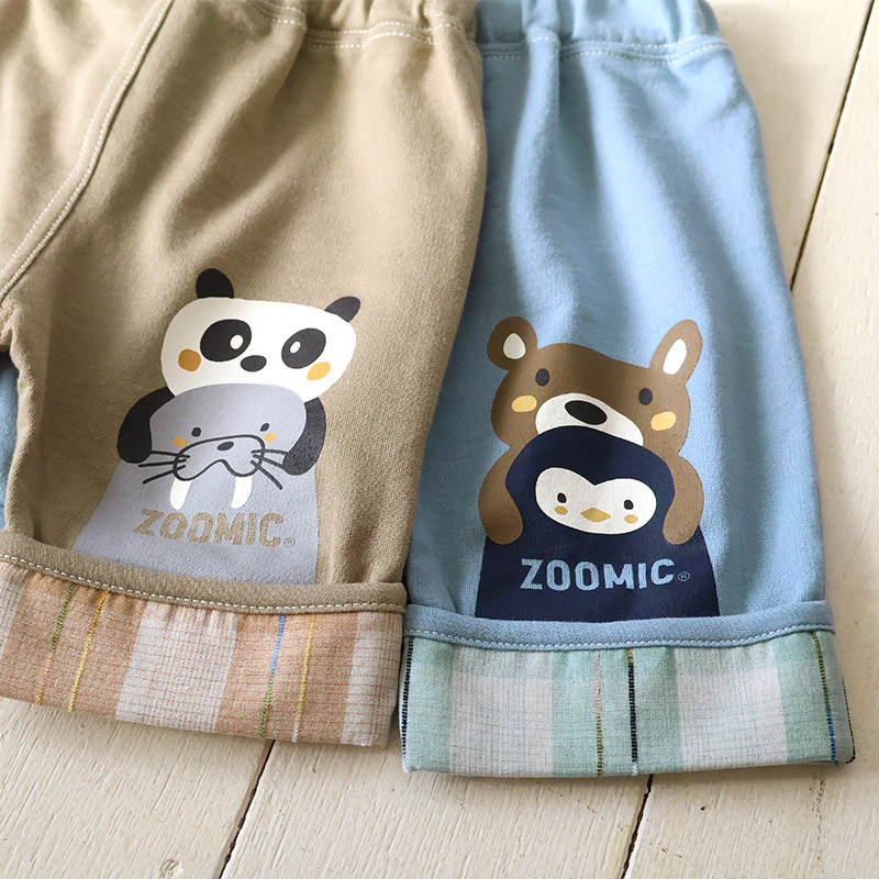 ZOOMIC キッズ 5分丈パンツ ハーフパンツ 男の子 女の子 ニットデニム 折り曲げパンツ ズーミック ベビー ストレッチ ズボン ボトムス 伸縮 : ZOOLAND - 通販 ...
