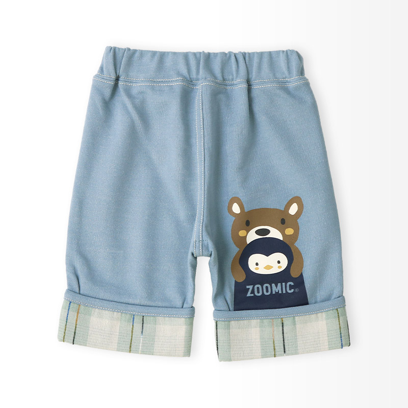 ZOOMIC キッズ 5分丈パンツ ハーフパンツ 男の子 女の子 ニットデニム 折り曲げパンツ ズーミック ベビー ストレッチ ズボン ボトムス 伸縮 : ZOOLAND - 通販 ...