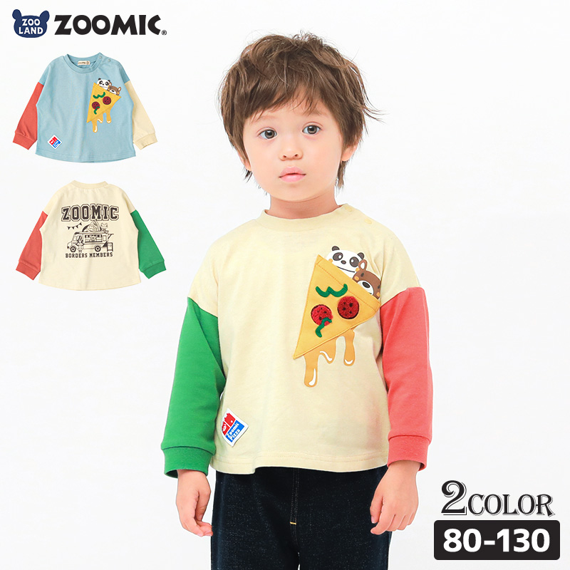 ZOOMIC（ズーミック） ロンT キッズ ベビー 長袖 Tシャツ 長そで tシャツ トップス キャラクター 男の子 女の子 天竺 80cm 90cm 95cm 100cm 110cm ...