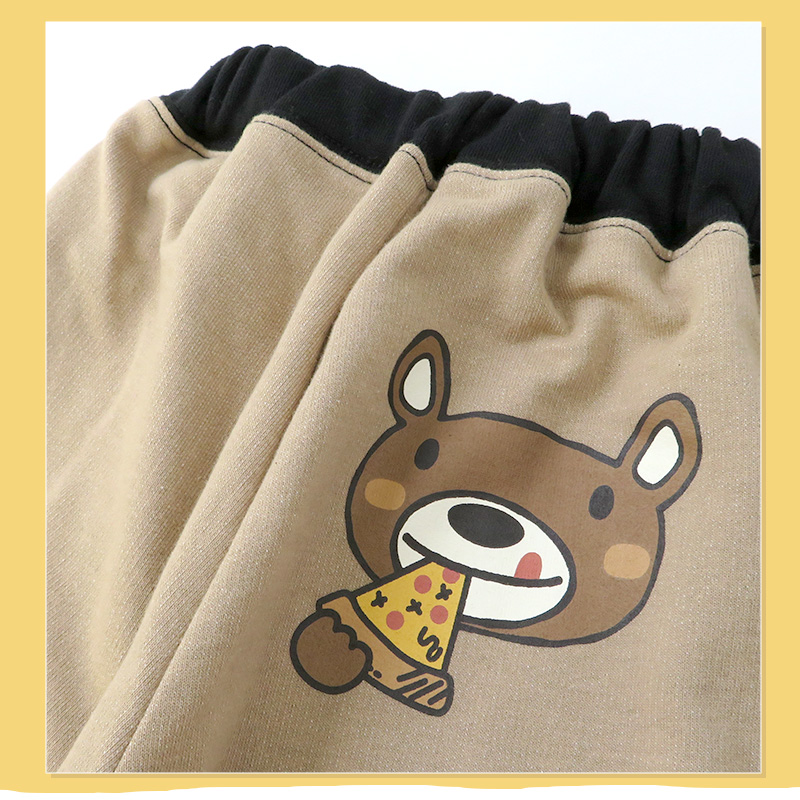 ZOOMIC（ズーミック） 10分丈パンツ キッズ ベビー ジョガーパンツ 裾リブ キャラクター 男の子 女の子 裏毛 スウェット 80cm 90cm 95cm 100cm 110cm ...