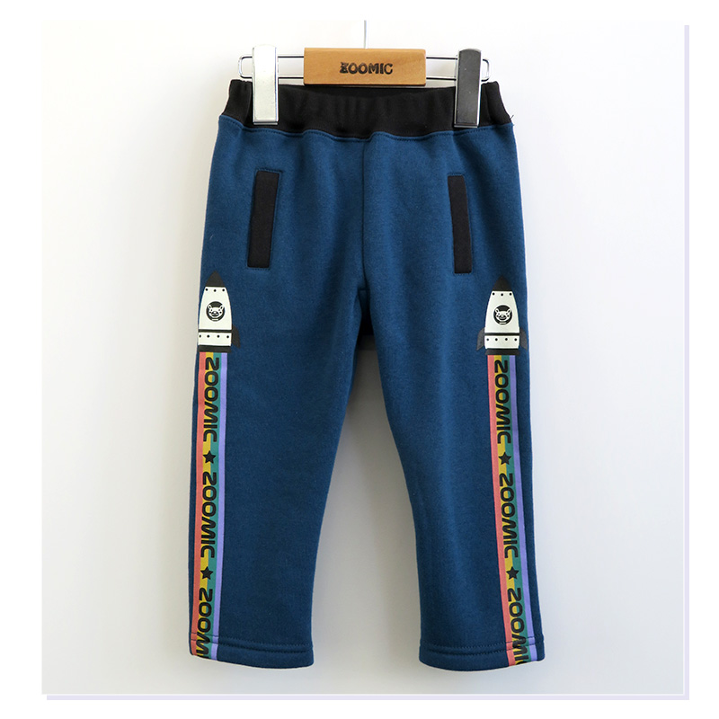 ZOOMIC キッズ ロングパンツ 裏起毛 子供服 ボトムス 男の子 ズーミック 宇宙 くま ライン スウェットパンツ 80 90 95 100 110 120 130 長ズボン 女の子 ...