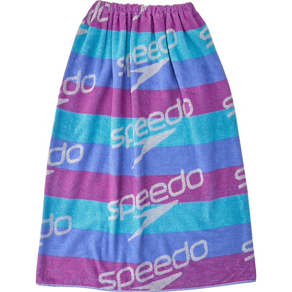 speedo（スピード） ラップタオル Stack Border Wrap Towel SE62602 PU : スポーツジュエン 総合館 ...